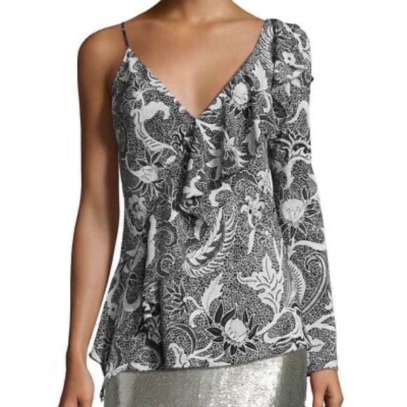Diane Von Furstenberg | Tops | Diane Von Furstenberg Floral Print Silk ...